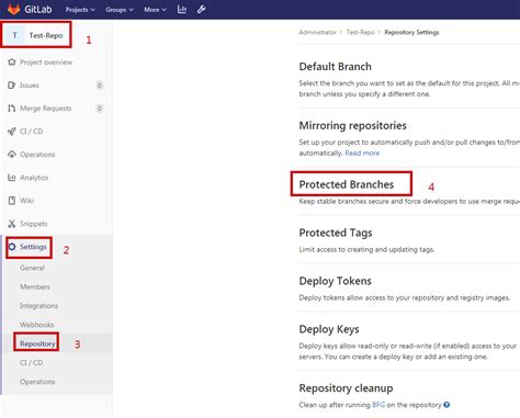 1 2 gitlab 设置分支保护功能及取消分支保护 技术改变命运Andy 博客园
