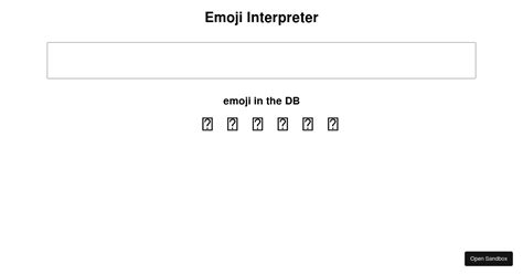 Emoticon Interpreter Codesandbox