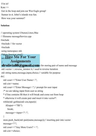 Operating System Ubunut Linux Mac Filename MessageService Cpp Pdf