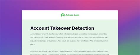 Account Takeover Scenarios Is Your Business Prepared Arkose Labs