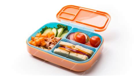 Premium Photo Lunchbox On White Background