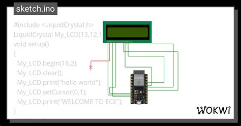 Lcd Wokwi Esp32 Stm32 Arduino Simulator