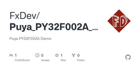 Github Fxdevpuyapy32f002ademo Puya Py32f002a Demo