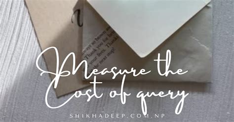 How Do You Measure The Cost Of Query Explain