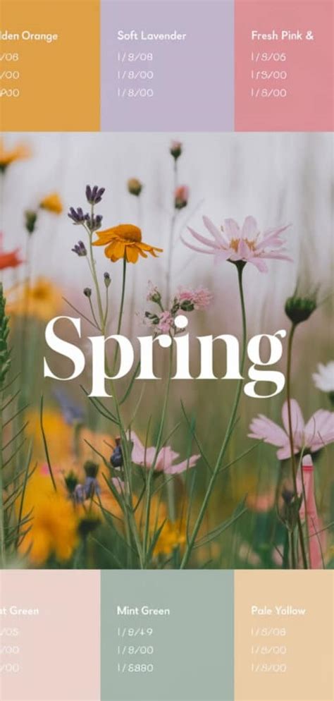 Inspiring Spring Color Palette With Hex Codes The Mega Mom