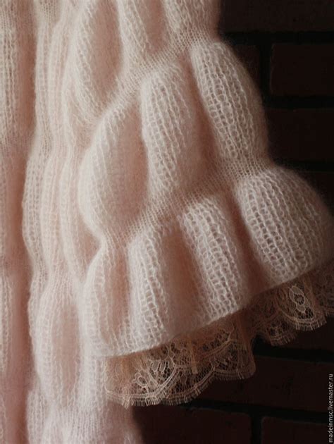 КОФТОЧКА ТУНИКА кружево Шантильи мохер бледно розовый ПРОДАНО в интернет магазине на Ярмарке