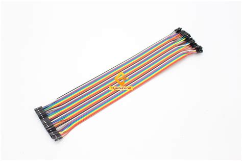สายจั๊มเปอร์ 30cm เมีย เมีย Arduino Esp32 Esp8266 จำนวน 40 เส้น Jumper Wire ขาย Arduino
