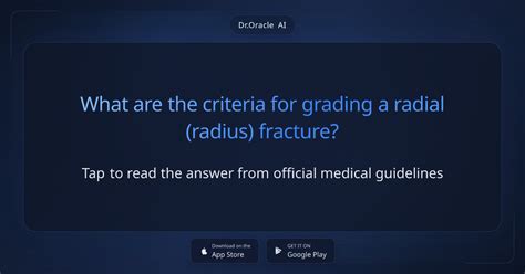 What Are The Criteria For Grading A Radial Radius Fracture