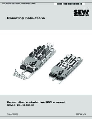 Fillable Online Decentralized Controller Type SCM Compact SCM B B Operating