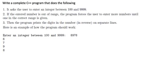Solved Write A Complete C Program That Does The Following