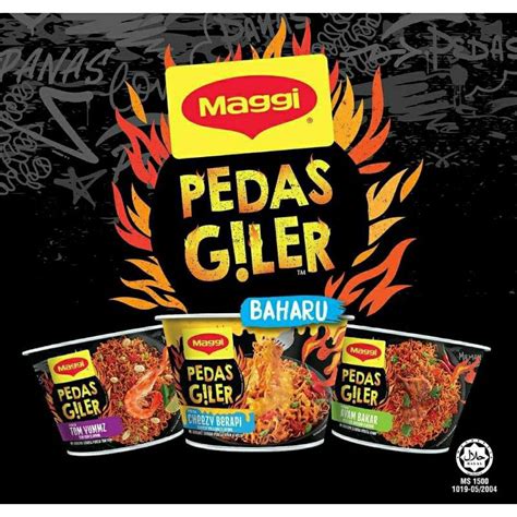 Maggi Pedas Giler Cheezy Berapitom Yummzayam Bakar92g Shopee Malaysia