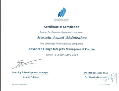 hussain asaad on linkedin flange management bgc