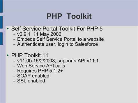 Salesforce Integration With Php Ppt