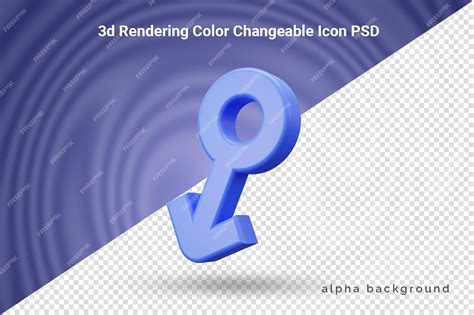 Premium Psd 3d Male Gender Sign