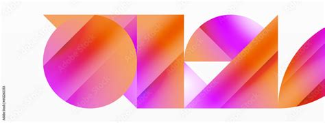 Serene Gradient Template Circles And Triangles Mingle In Minimalist Perfection Gentle Fusion