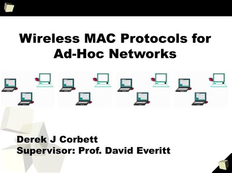 Ppt Wireless Mac Protocols For Ad Hoc Networks Powerpoint