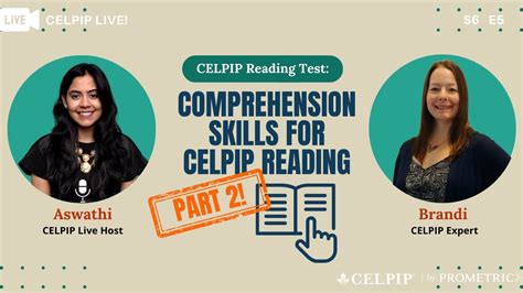 Celpip Live Part 2 Of Comprehension Skills For Celpip Reading S6e5