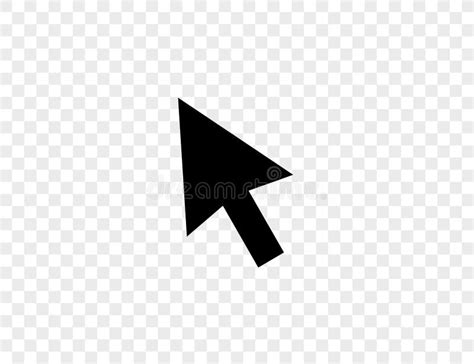 Pointer Cursor Arrow Icon On Transparent Background Vector Illustration Stock Vector