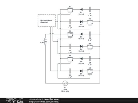 Capacitor Array Circuitlab