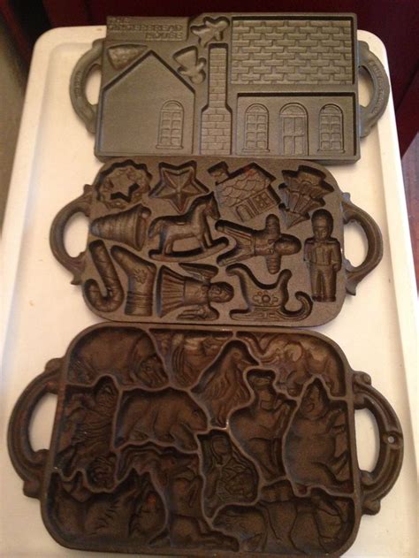 Cast Iron Cookie Molds 10 Each