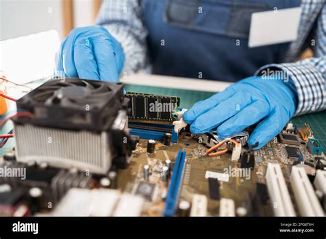 Installing Random Access Memory Into Pc Computer Service Engineer