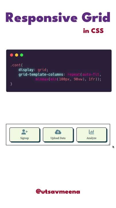 Utsav Meena On Linkedin Frontendtips Responsivedesign Cssgrid