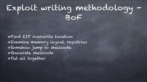 Exploit Generation Automation With Windbg Hacktivity 2017 Ppt