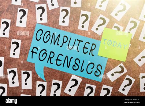 Conceptual Display Computer Forensics Business Concept The Investigative Analysis Techniques On