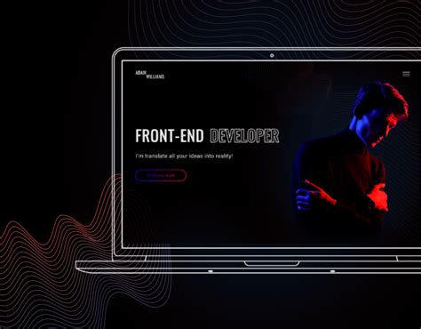 Website Design Concept For Front End Developer On Behance