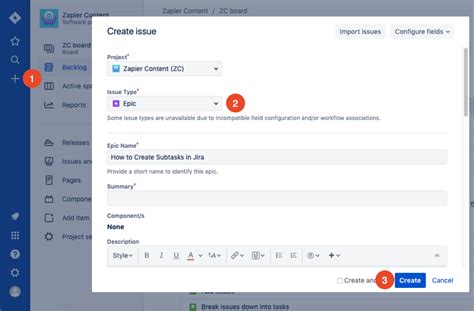 How To Create An Issue In Jira