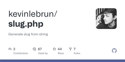 Github Kevinlebrunslugphp Generate Slug From String