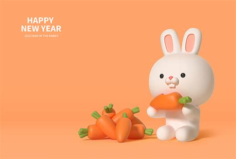 계묘년토끼캐릭터당근과 토끼 3d 그래픽 이미지 유토이미지 상세페이지 베이직샵 3d 22188930
