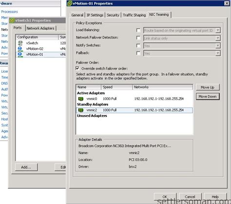 How To Configure Multi Nic Vmotion On Vss Or Vds Settlersoman A Settler In The Sddc World