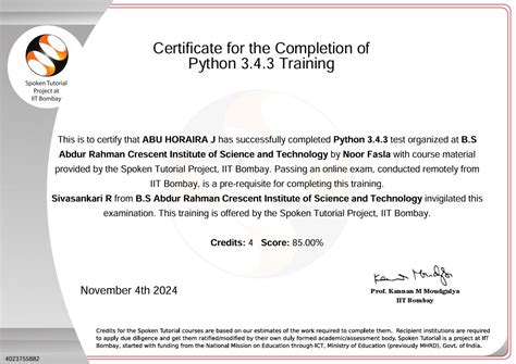 Abu Horaira On Linkedin Python Certification Iitbombay Continuouslearning Skilldevelopment