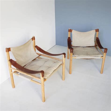 Pair Of Scirocco Canvas Safari Chairs By Arne Norell At 1stdibs Canvas Chair Arne Norell