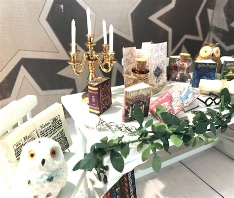 Dollhouse Wizard Accessories 1 12 Glasses Wand Books Scrolls Map