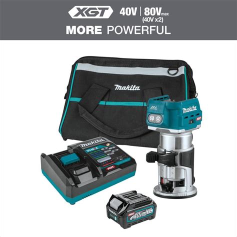 Reviews For Makita 40v Max Xgt Brushless Cordless Compact Router Kit 2 5ah Pg 1 The Home Depot
