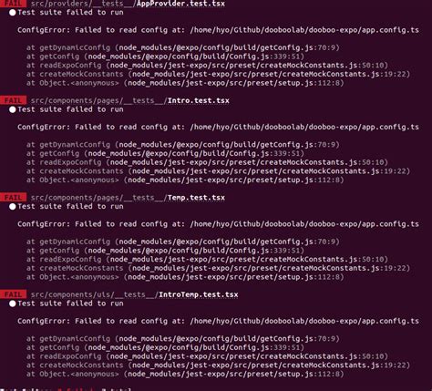 Test Cannot Read Config When Upgrading Jest Expo To 41 0 1 Issue 13577 Expo Expo GitHub