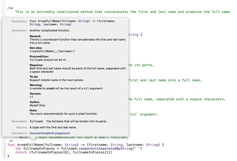 Documenting Your Swift Code In Xcode Using Markdown
