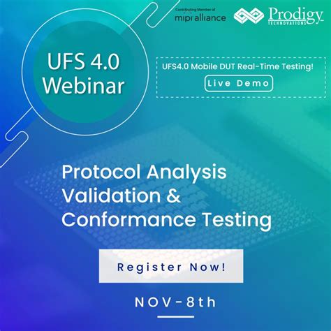 Prodigy Technovations Pvt Ltd On Linkedin Ufs4 0 Webinar Protocol Analysis Validation And