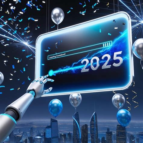2025 A Loading Progress Meter On New Years Eve Turning The Year 2024 To