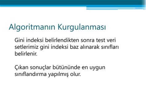Random Forest Algoritması Ppt