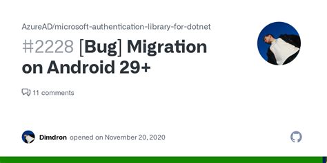 Bug Migration On Android Issue AzureAD Microsoft Authentication Library For