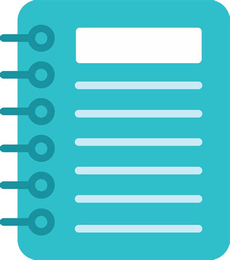 Notebook Vector Flat Icon 10010083 Vector Art At Vecteezy