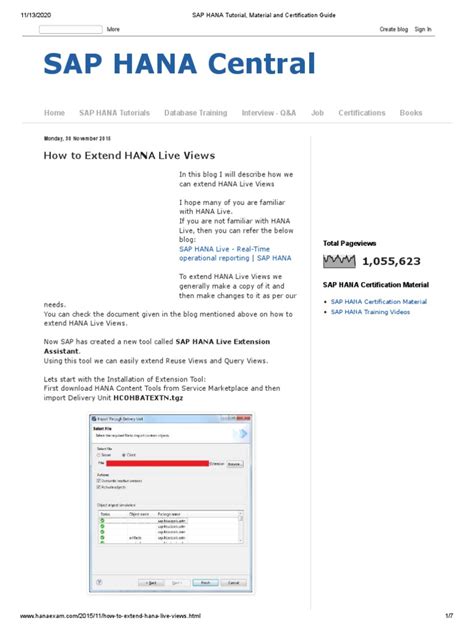 Sap Hana Tutorial Material And Certification Guide Pdf Sap Se Application Software