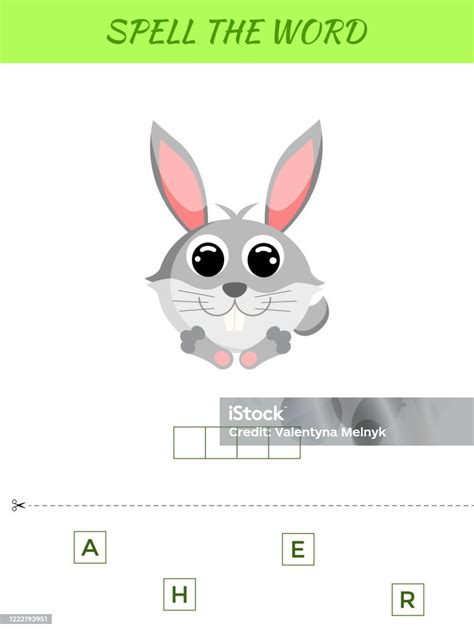 맞춤법 단어 스크램블 게임 템플릿입니다 어린이와 유아를위한 교육 활동 플랫 벡터 스톡 일러스트레이션입니다 교육에 대한 스톡 벡터 아트 및 기타 이미지 Istock