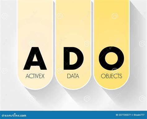 Ado Activex Data Objects Acronym Technology Concept Background