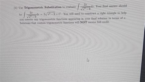 Solved Evaluate Each Of The Following Integrals Using The Chegg