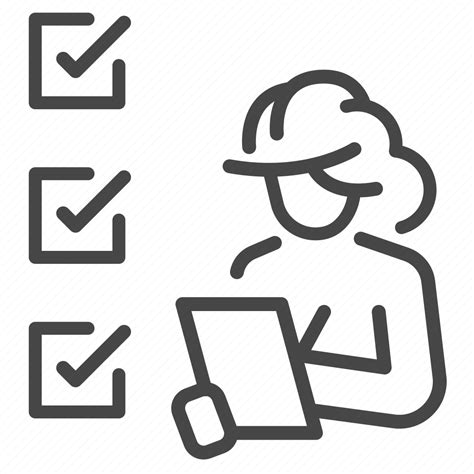 Business Woman Female Girl Qa Engineer Check Icon Download On Iconfinder