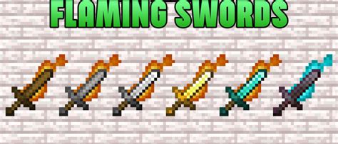 Flaming Swords For Minecraft 1 21 10